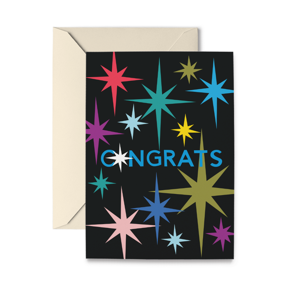 Congrats Stars Greeting Card – R. Nichols