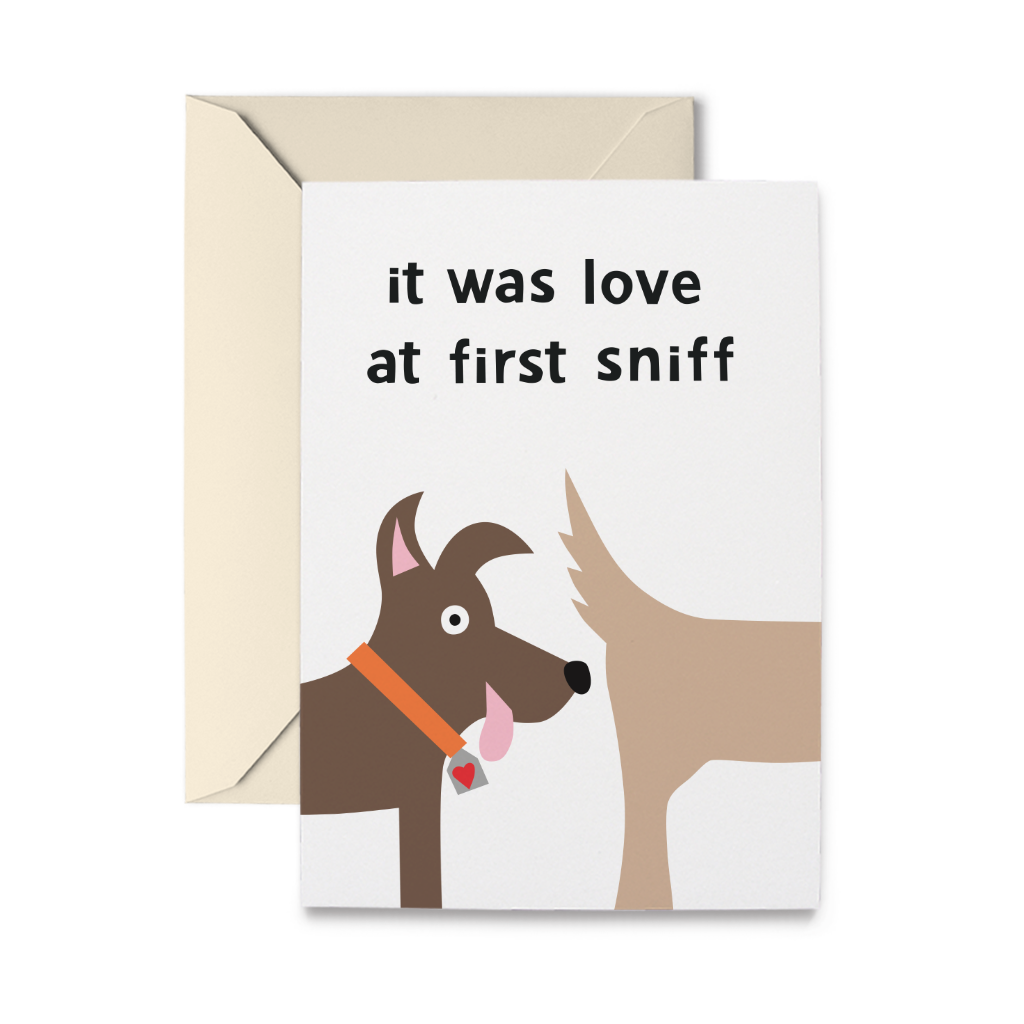 First Sniff Greeting Card – R. Nichols