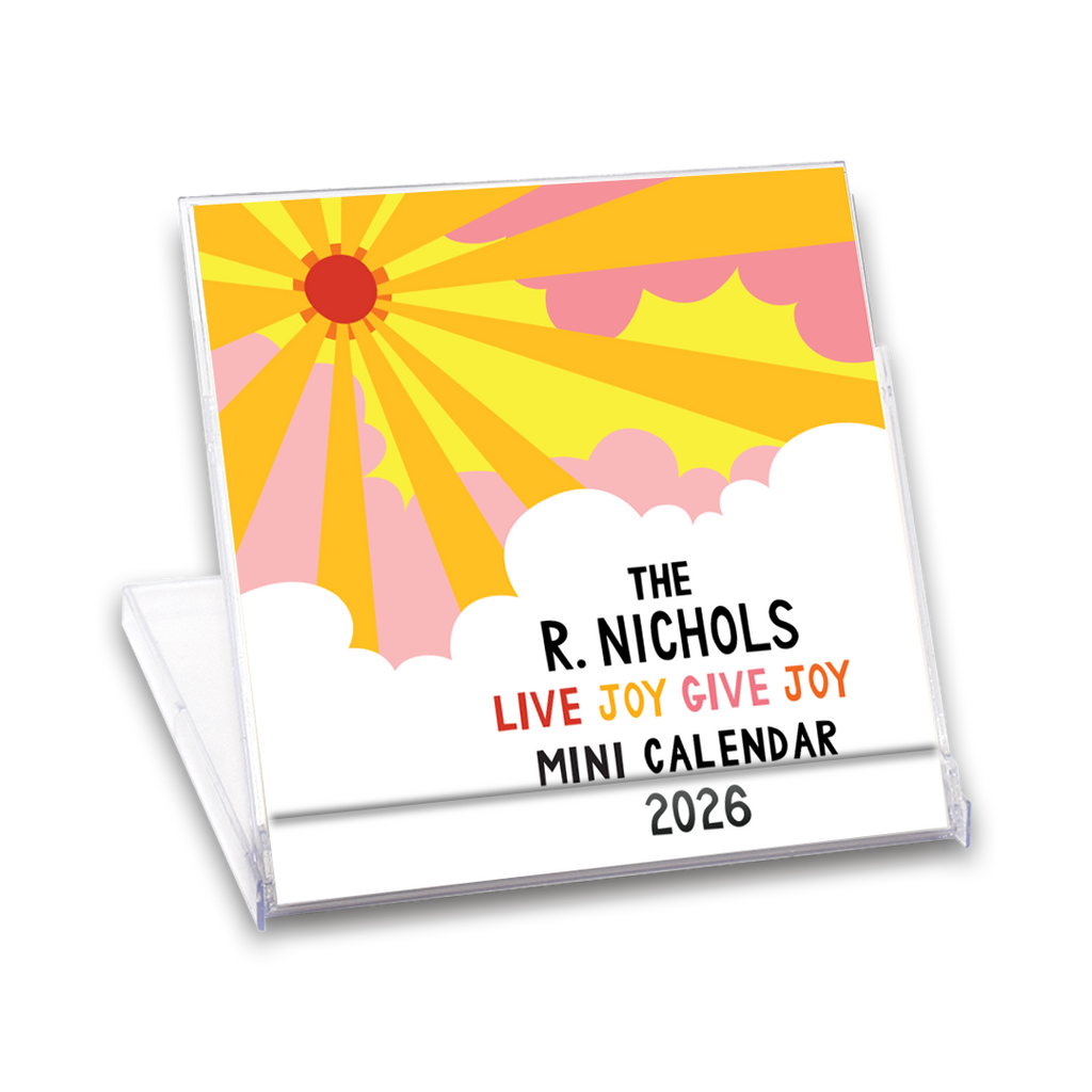 Live Joy Give Joy Mini Desk Calendar 2026 – R. Nichols