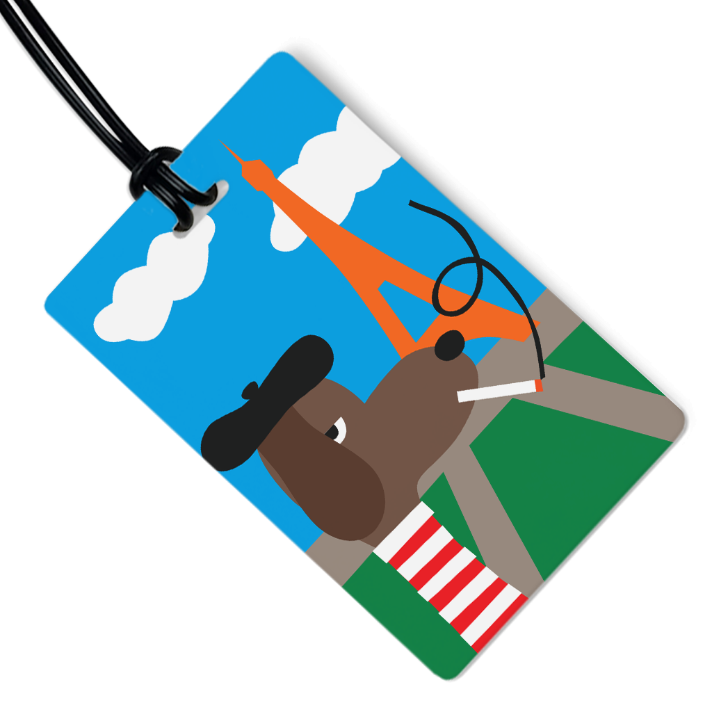 Le Chien Luggage Tag – R. Nichols