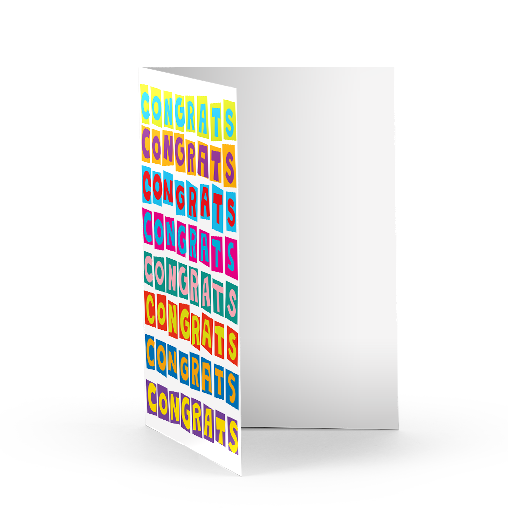 Many Congrats Greeting Card – R. Nichols