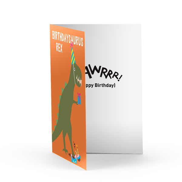 Birthday Rex Greeting Card – R. Nichols