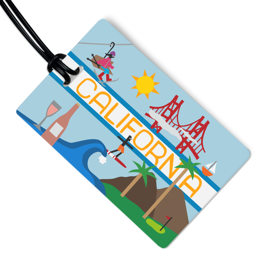 California Luggage Tag – R. Nichols