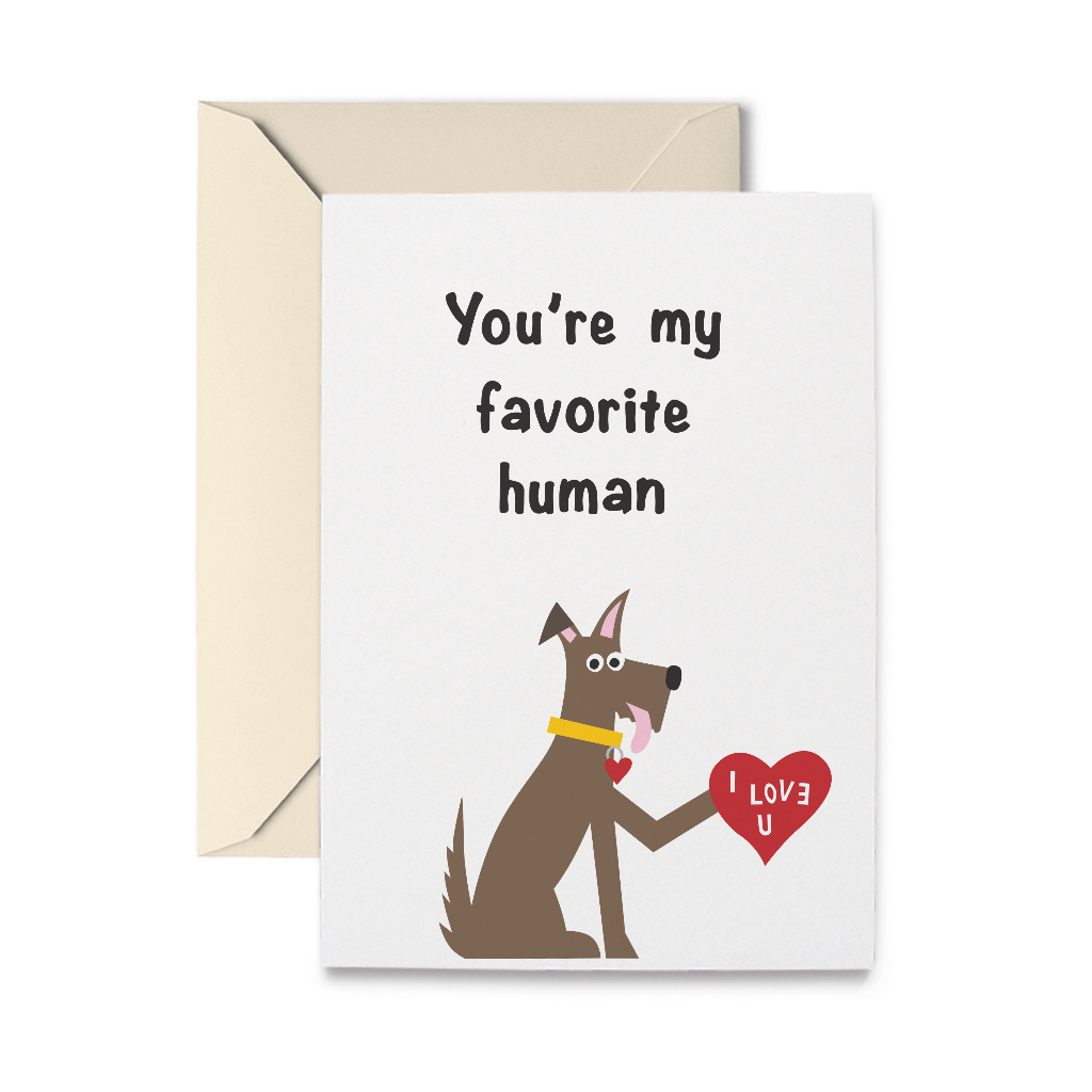 Favorite Human Greeting Card – R. Nichols