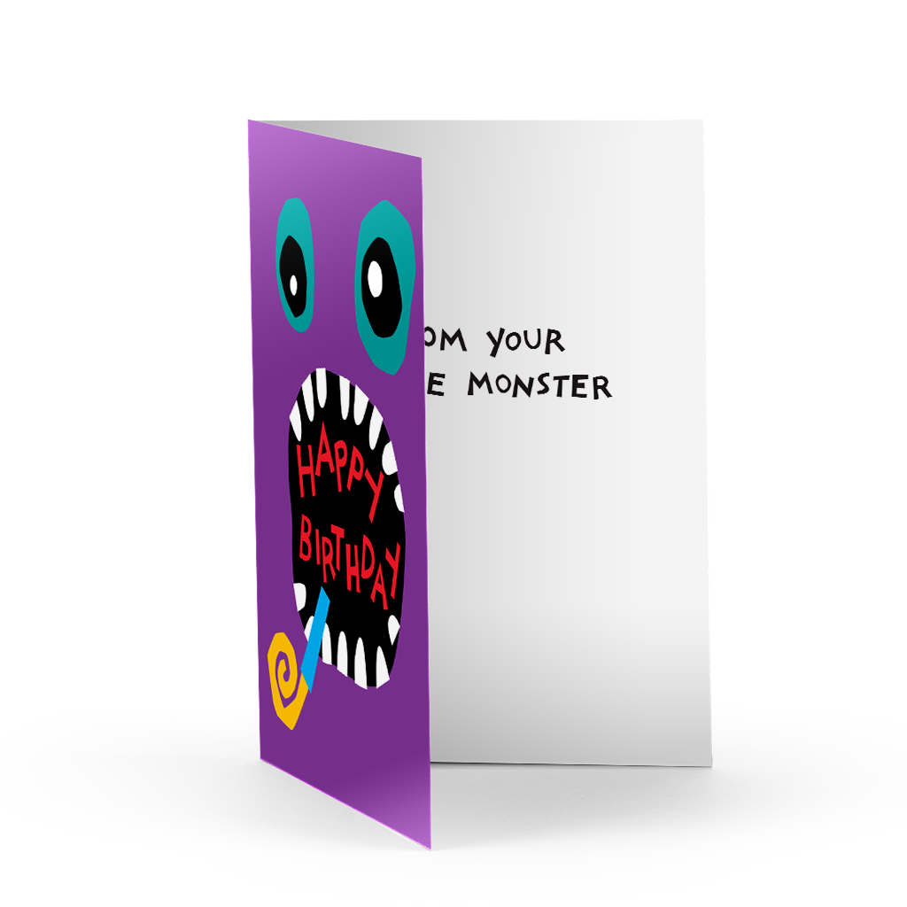 Birthday Monster Greeting Card – R. Nichols