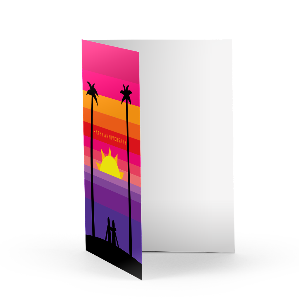 Sunset Anniversary Greeting Card – R. Nichols