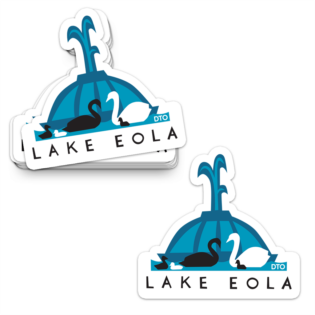 Lake Eola Swans Sticker – R. Nichols