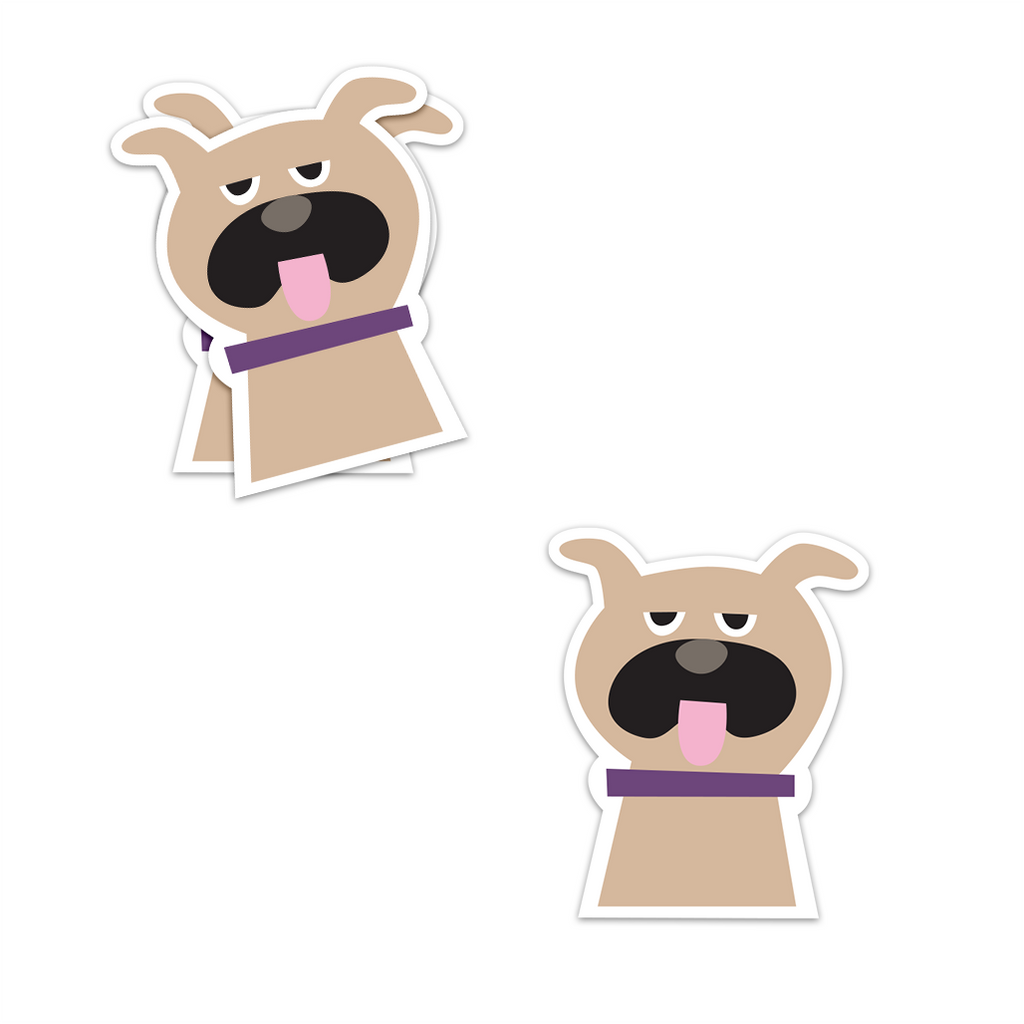 Peeking Pug Sticker – R. Nichols