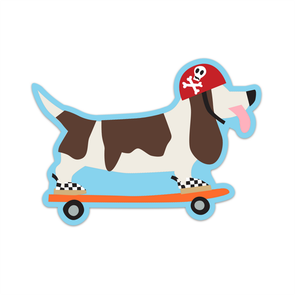 Skater Dog Sticker – R. Nichols